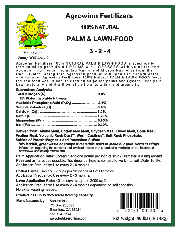 Organic Palm Tree Fertilizer / Organic Palm Tree Food for Good Palm ...